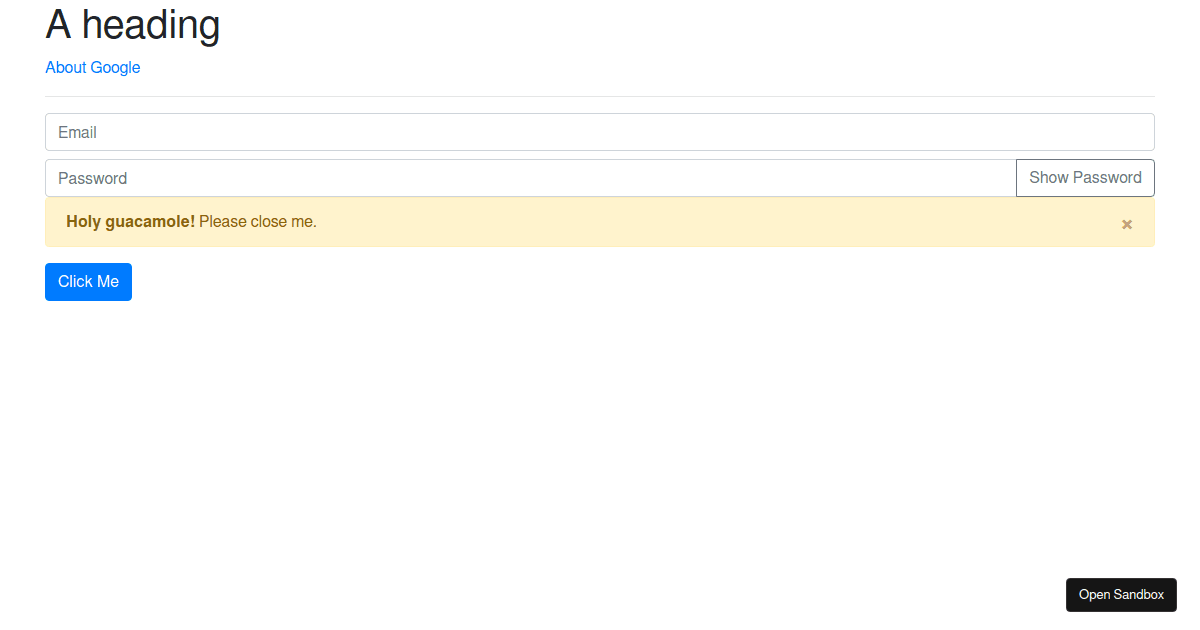 DOM Sandbox - Codesandbox