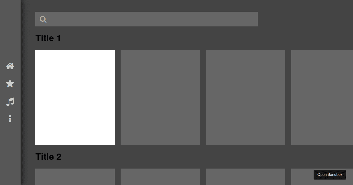 spatial-navigation-youtube-example - Codesandbox
