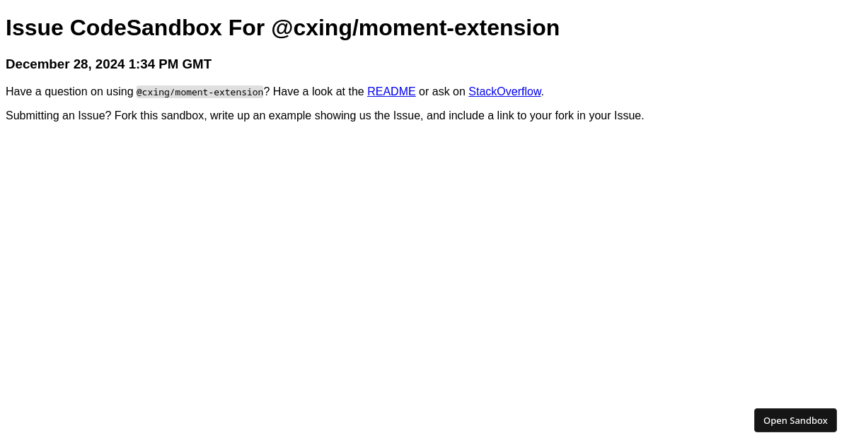 me-Issue-Template - Codesandbox