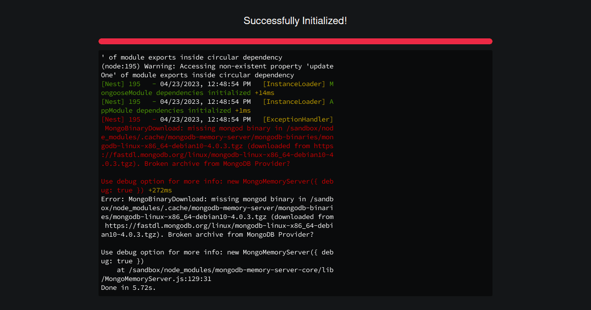 mongoose-implementation-nest-crud - Codesandbox