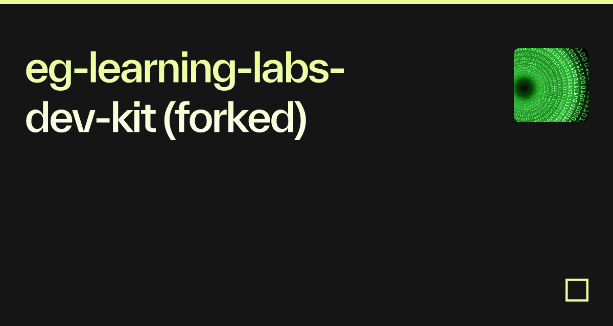 eg-learning-labs-dev-kit (forked) - Codesandbox