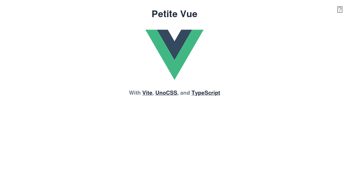 vite-petite-vue-unocss - Codesandbox