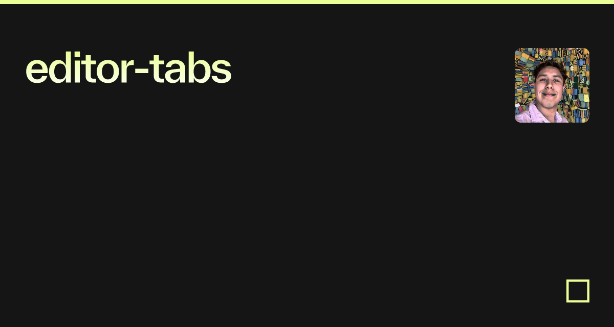 editor-tabs - Codesandbox
