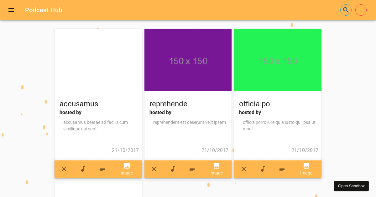 podcast (forked) - Codesandbox