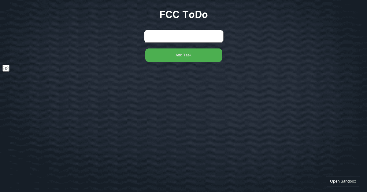 To do app using recoil (forked) - Codesandbox