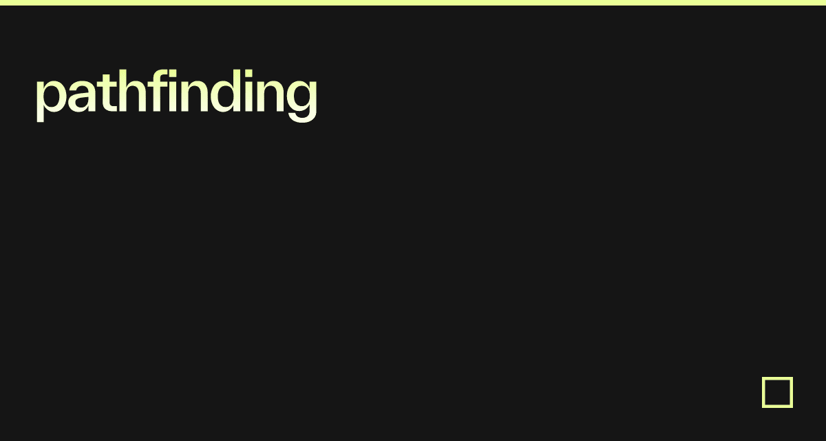 pathfinding - Codesandbox