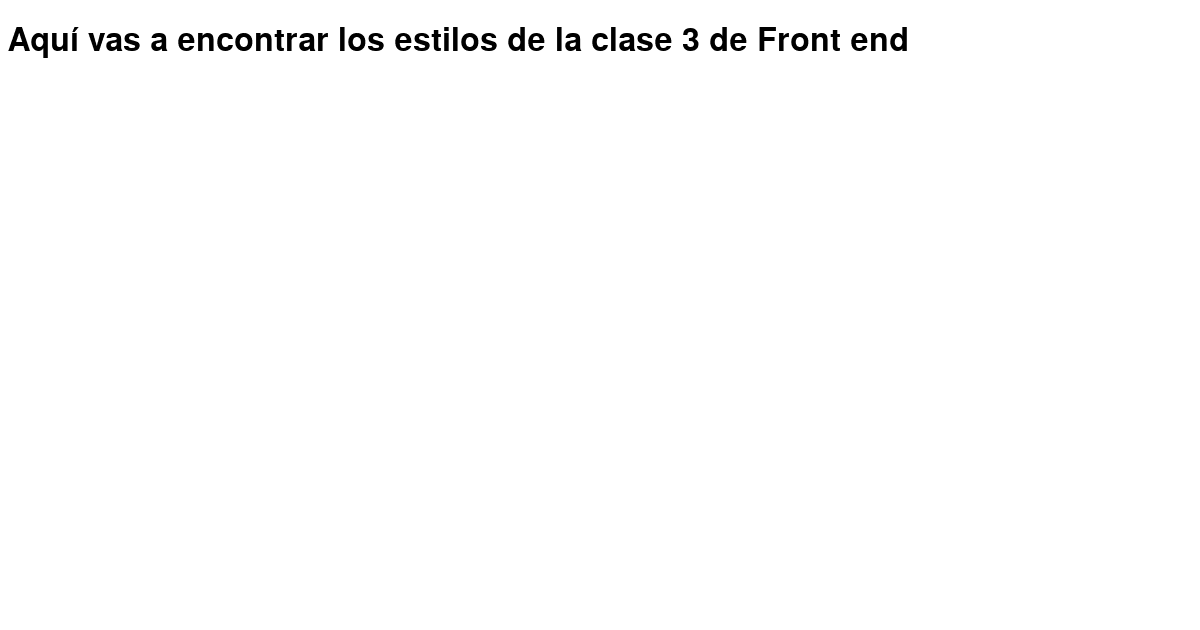 Clase 3 react front end estilos - Codesandbox