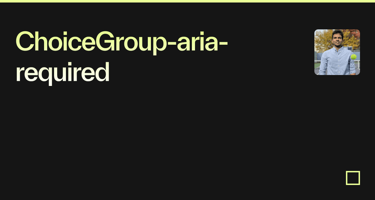 ChoiceGroup-aria-required - Codesandbox