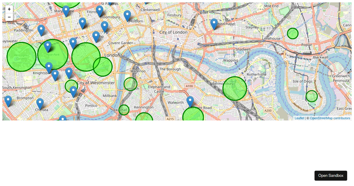 leaflet-markercluster-bug - Codesandbox