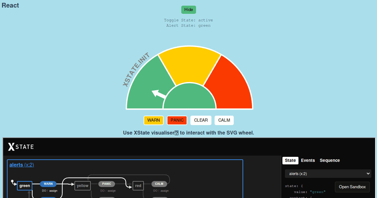 xstate-react-101 - Codesandbox