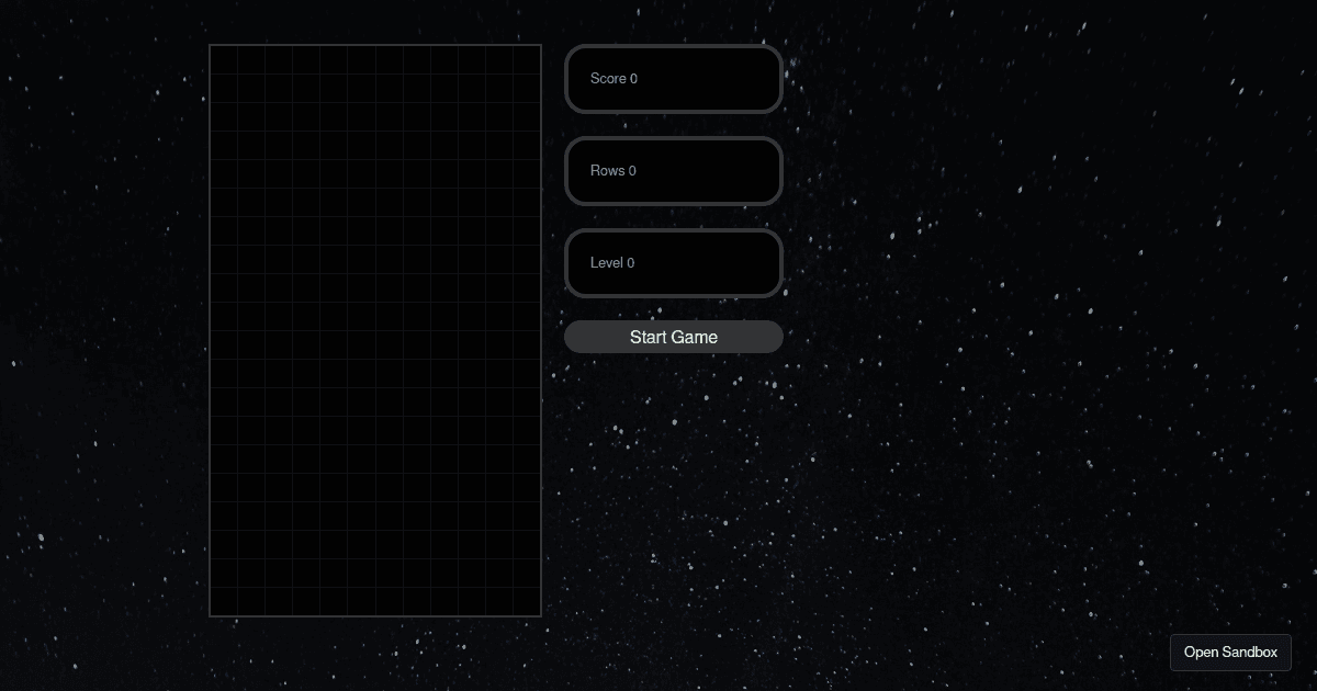 tetris - Codesandbox