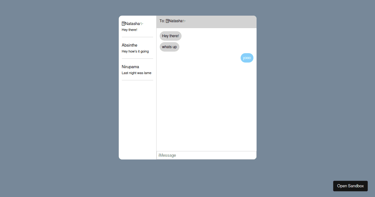 iphone-sim - Codesandbox