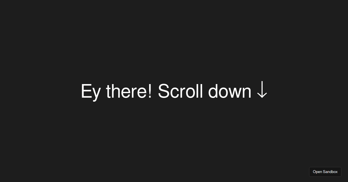 Our work (on scroll) - Codesandbox