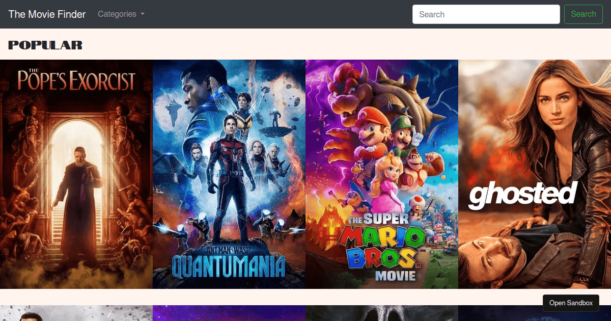 movie-finder - Codesandbox