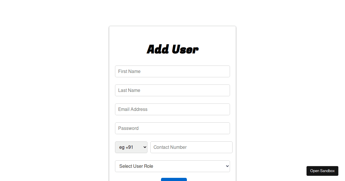 Add_user - Codesandbox