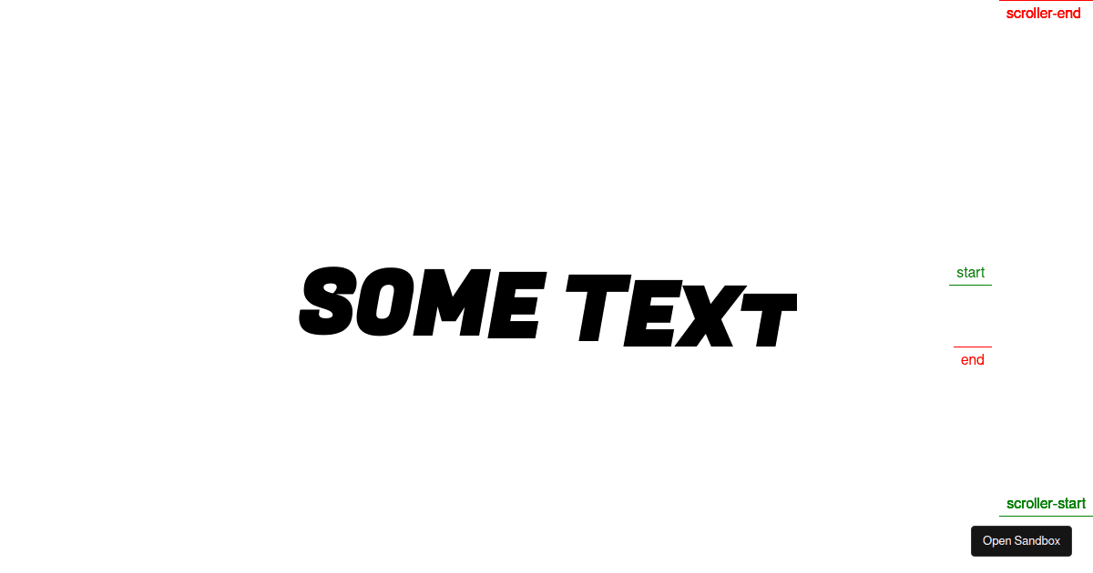 Text animation! - Codesandbox