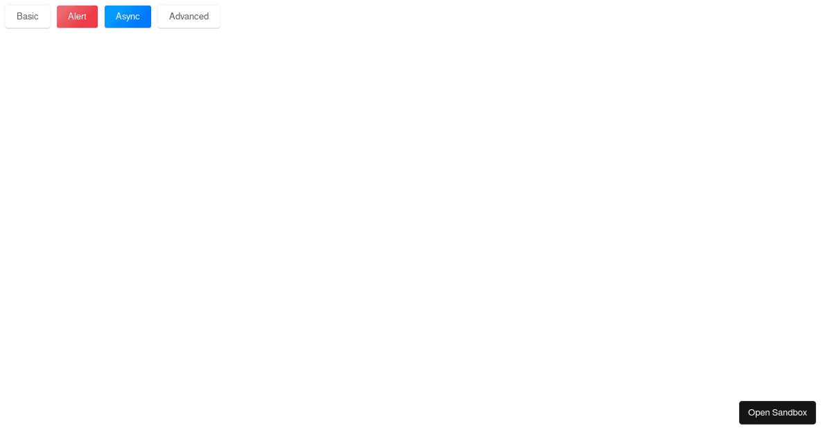 react-alert-confirm (forked) - Codesandbox