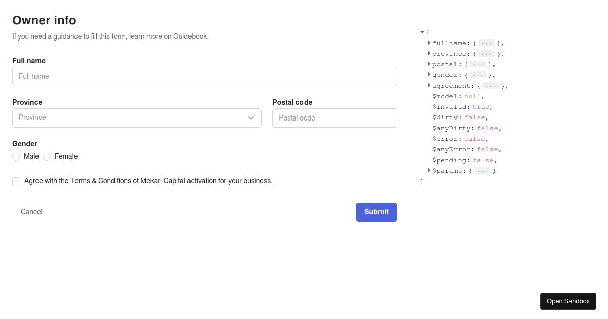 pattern-form - Codesandbox