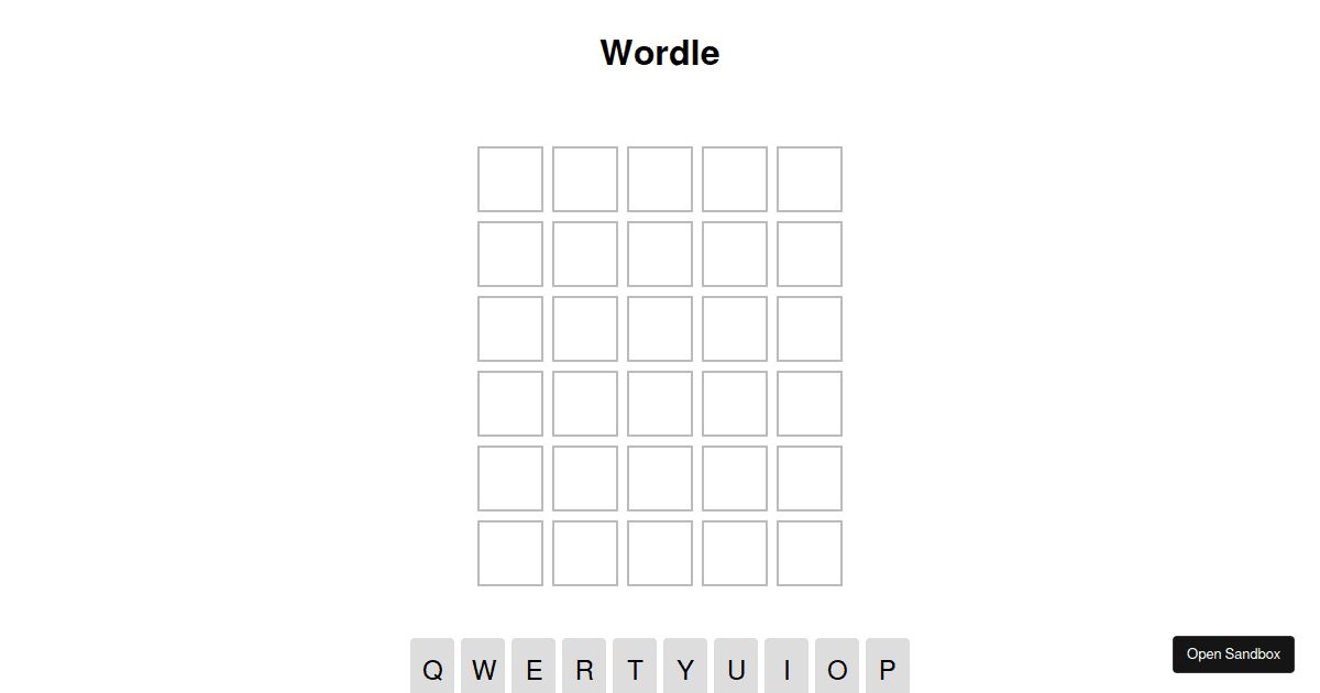 wordle - Codesandbox