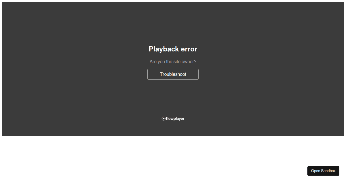 react flow player example - Codesandbox