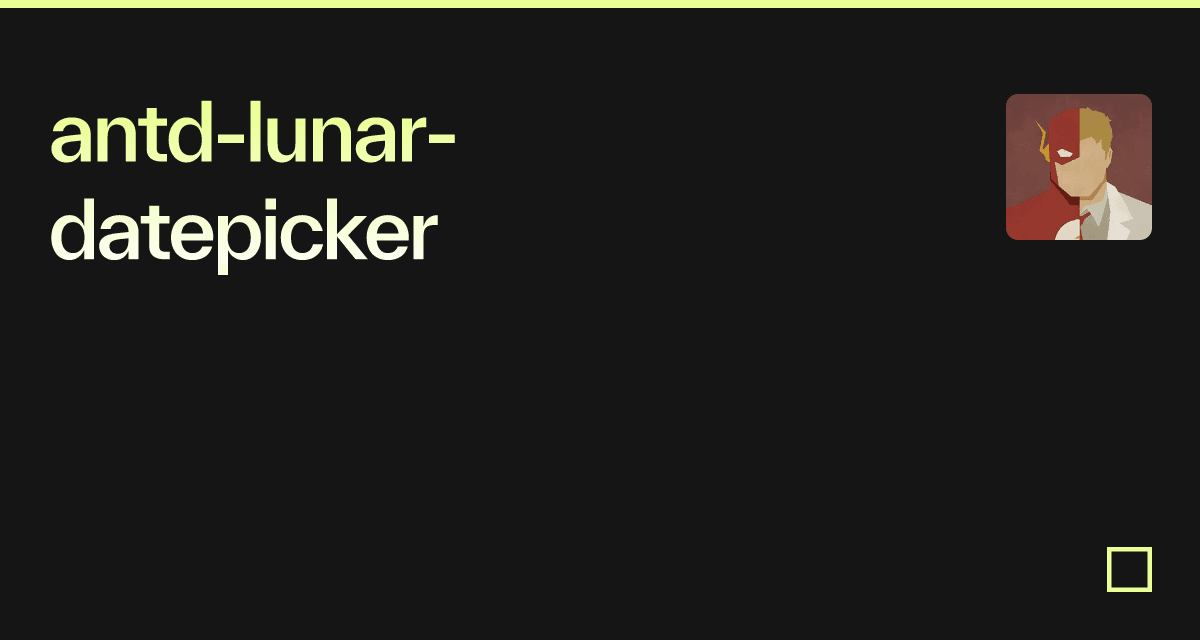 antd-lunar-datepicker - Codesandbox