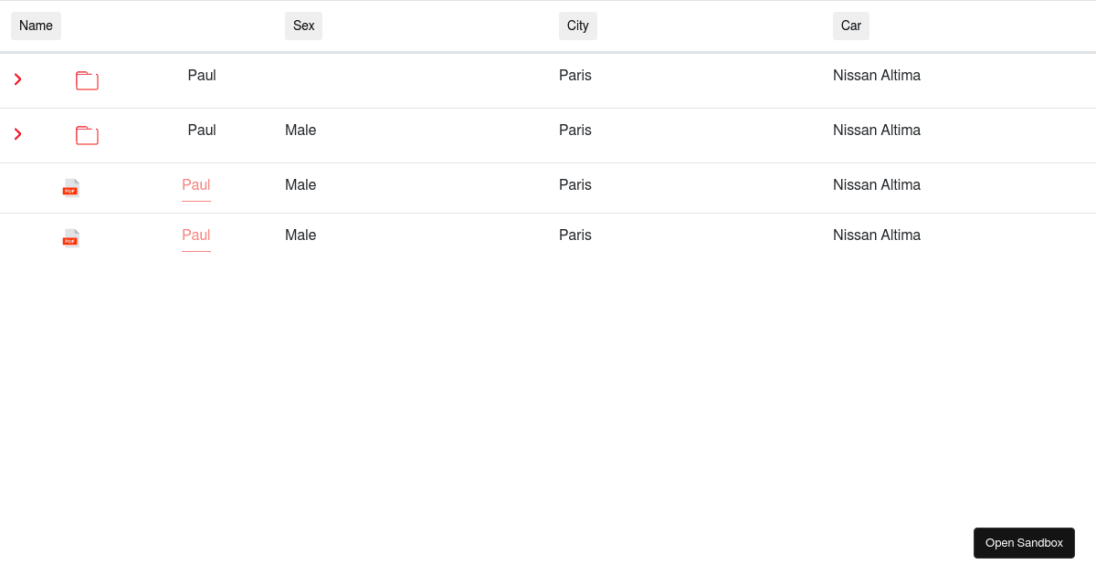 Devextreme React Grid For Bootstrap 4 Tree View With Link Codesandbox