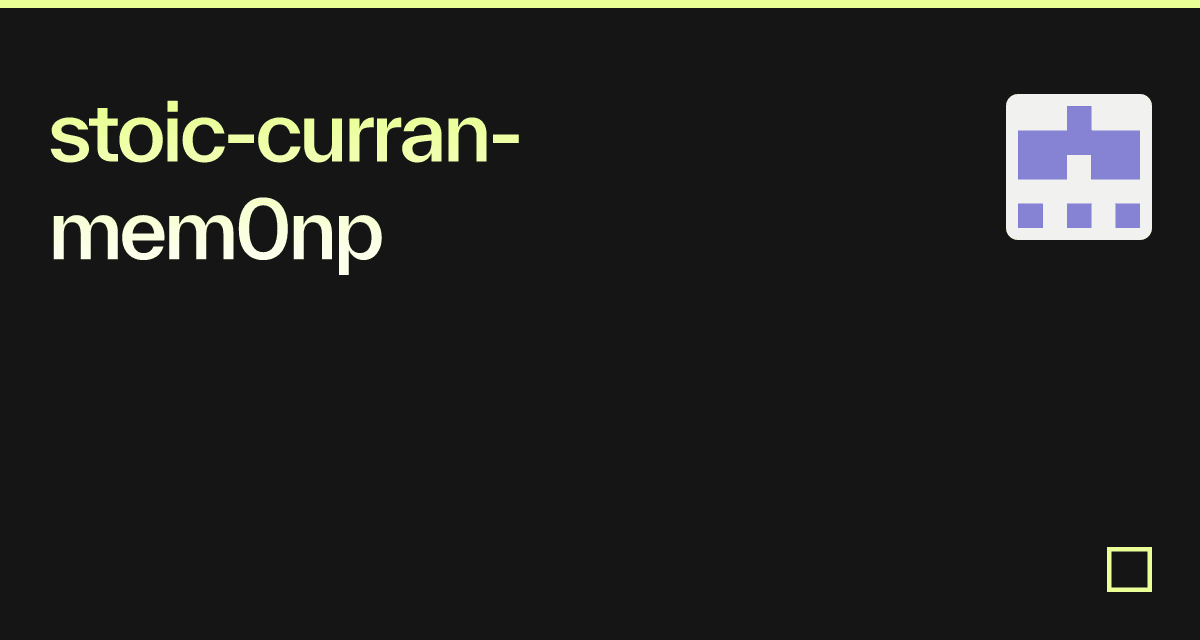 stoic-curran-mem0np - Codesandbox