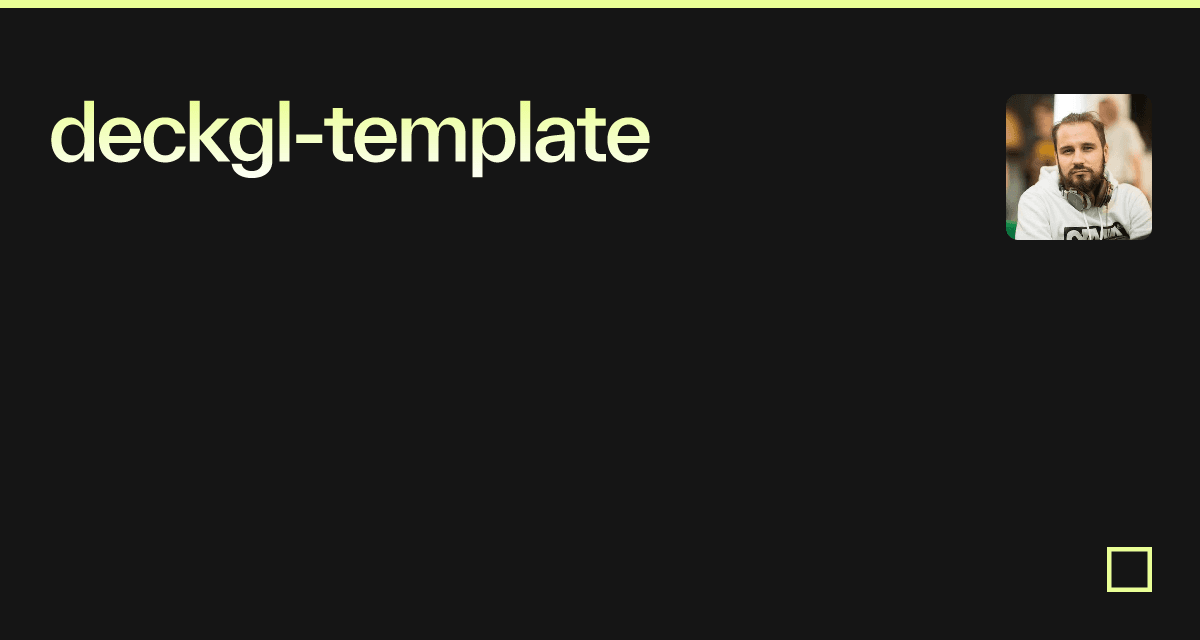 deckgl-template - Codesandbox