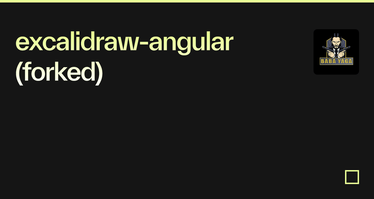 excalidraw-angular (forked) - Codesandbox