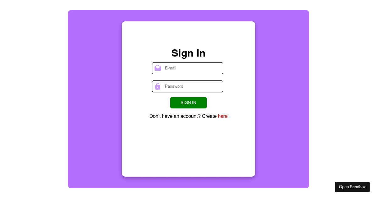 early-login-page - Codesandbox