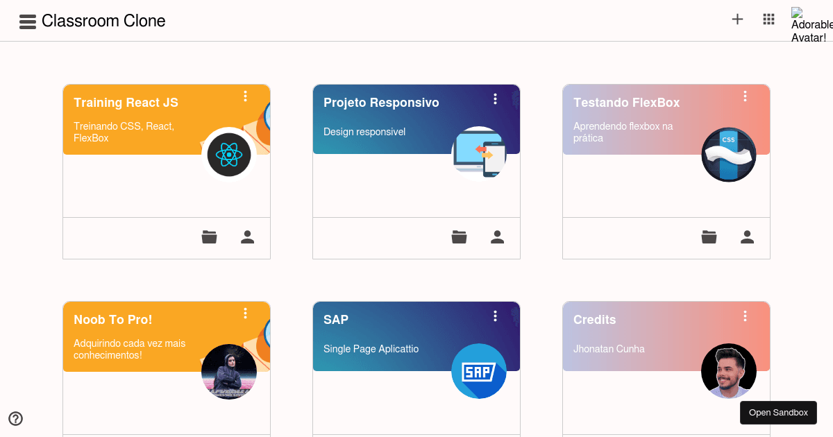 classroom-clone - Codesandbox