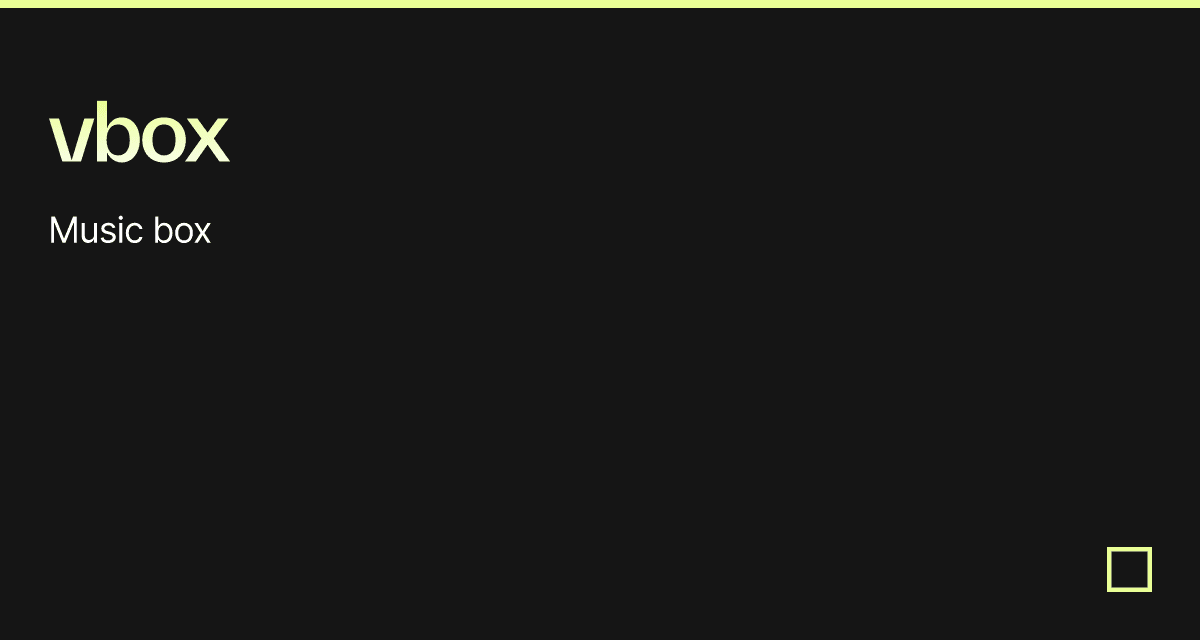 vbox - Codesandbox