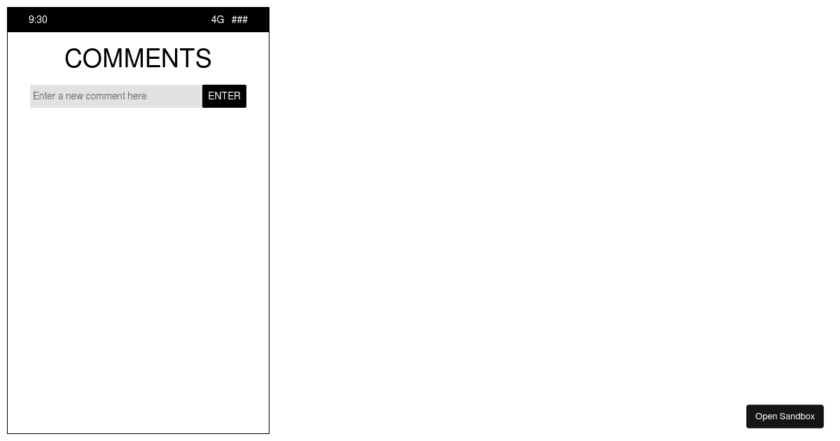 rn-comment-board - Codesandbox