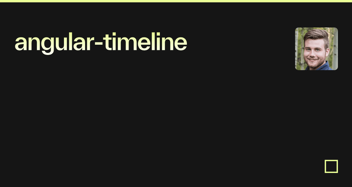 angular-timeline - Codesandbox