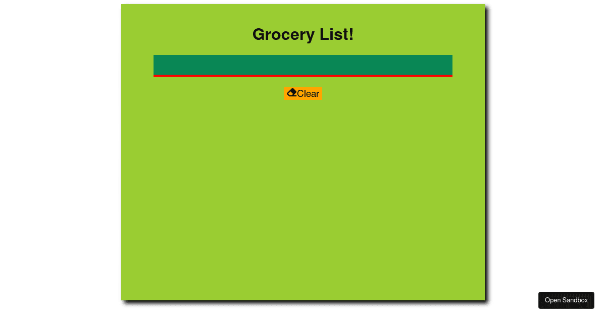 eef-grocery-list - Codesandbox