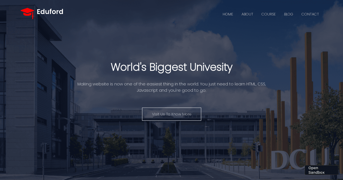 university-website - Codesandbox