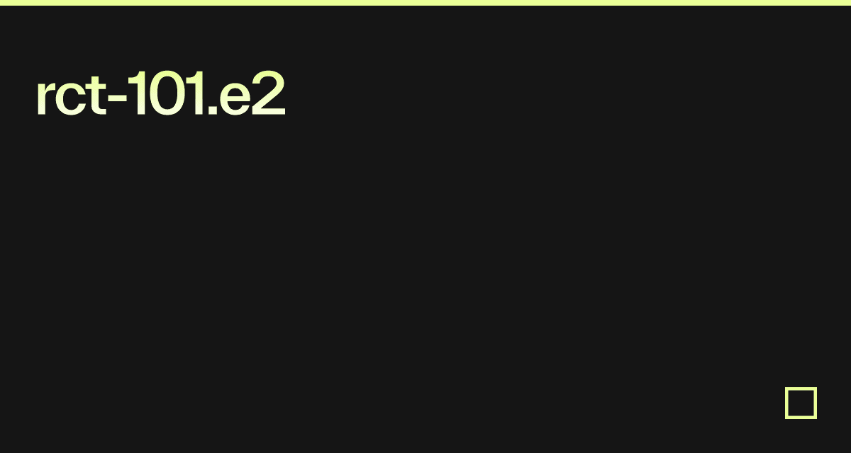 rct-101.e2 - Codesandbox