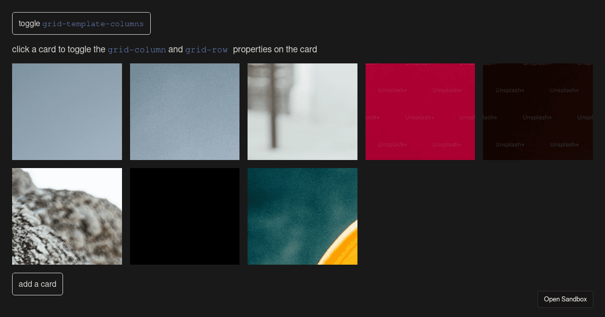 Animate CSS Grid Template (forked) - Codesandbox Animate CSS Grid Template (forked) - Codesandbox