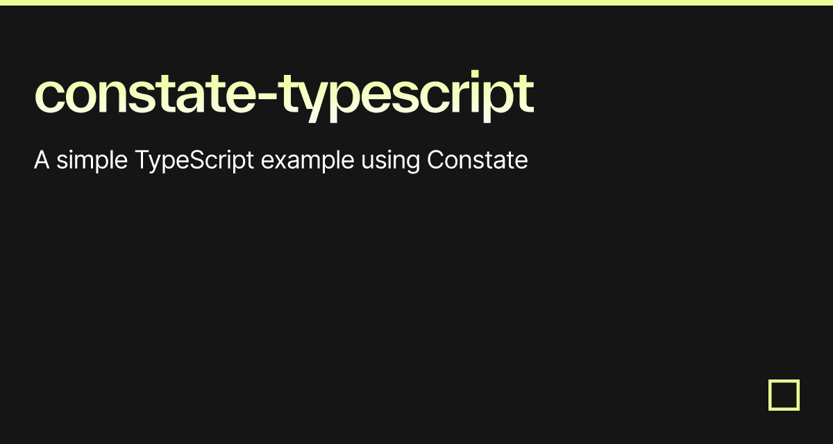 constate-typescript - Codesandbox