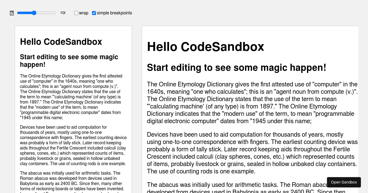 react viewports (with zoom) (forked) - Codesandbox