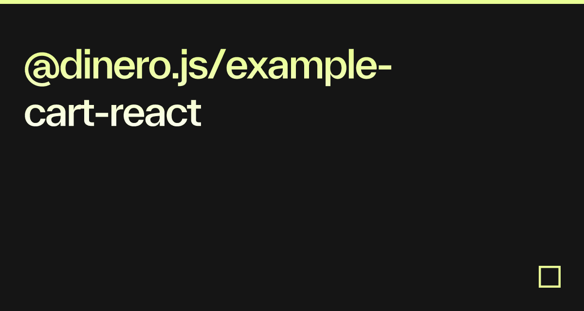 @dinero.js/example-cart-react - Codesandbox