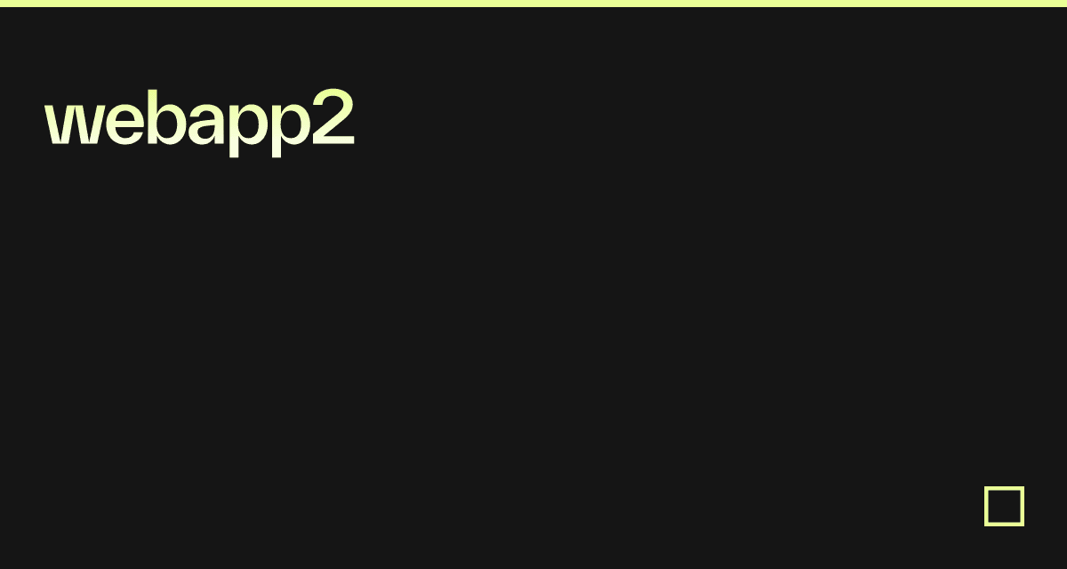 webapp2 - Codesandbox