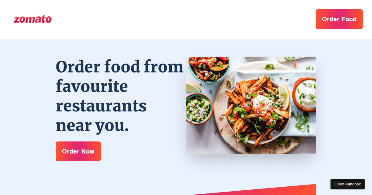 zomato-clone - Codesandbox zomato-clone - Codesandbox