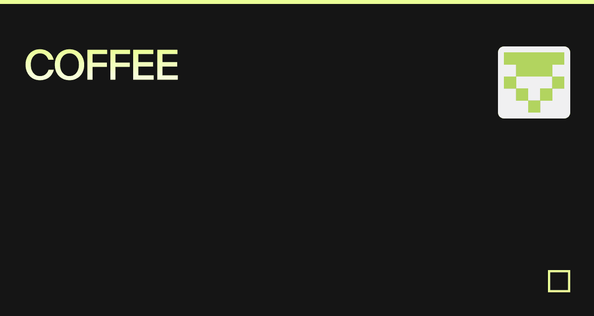 COFFEE - Codesandbox