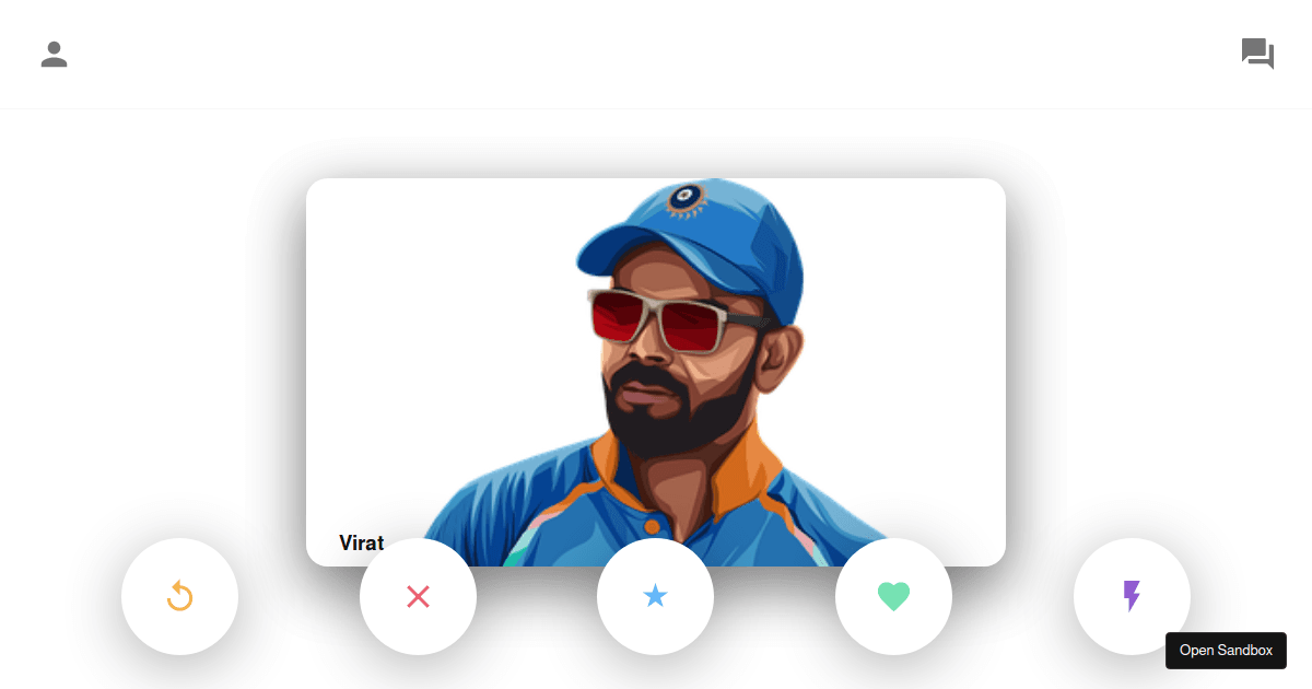 tinder-clone-React - Codesandbox