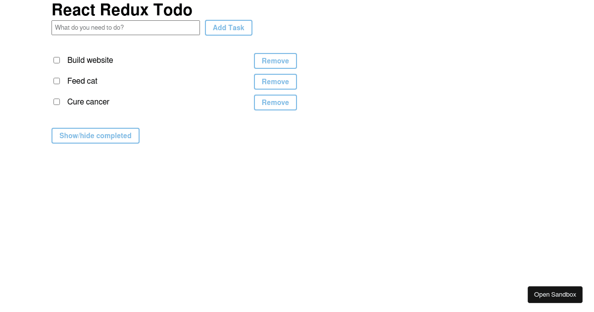 react-todo - Codesandbox