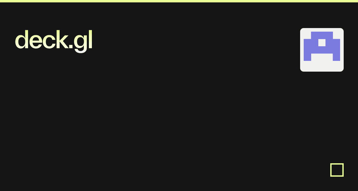 deck.gl - Codesandbox