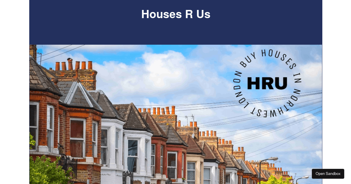 Houses R Us - Codesandbox