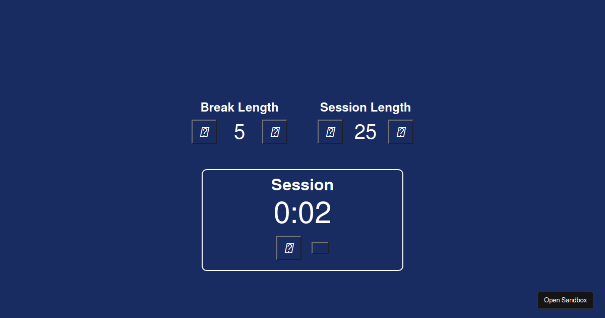 25+5 Clock - Codesandbox