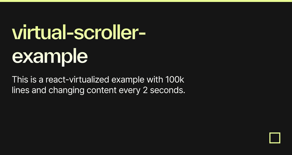 virtual-scroller-example - Codesandbox